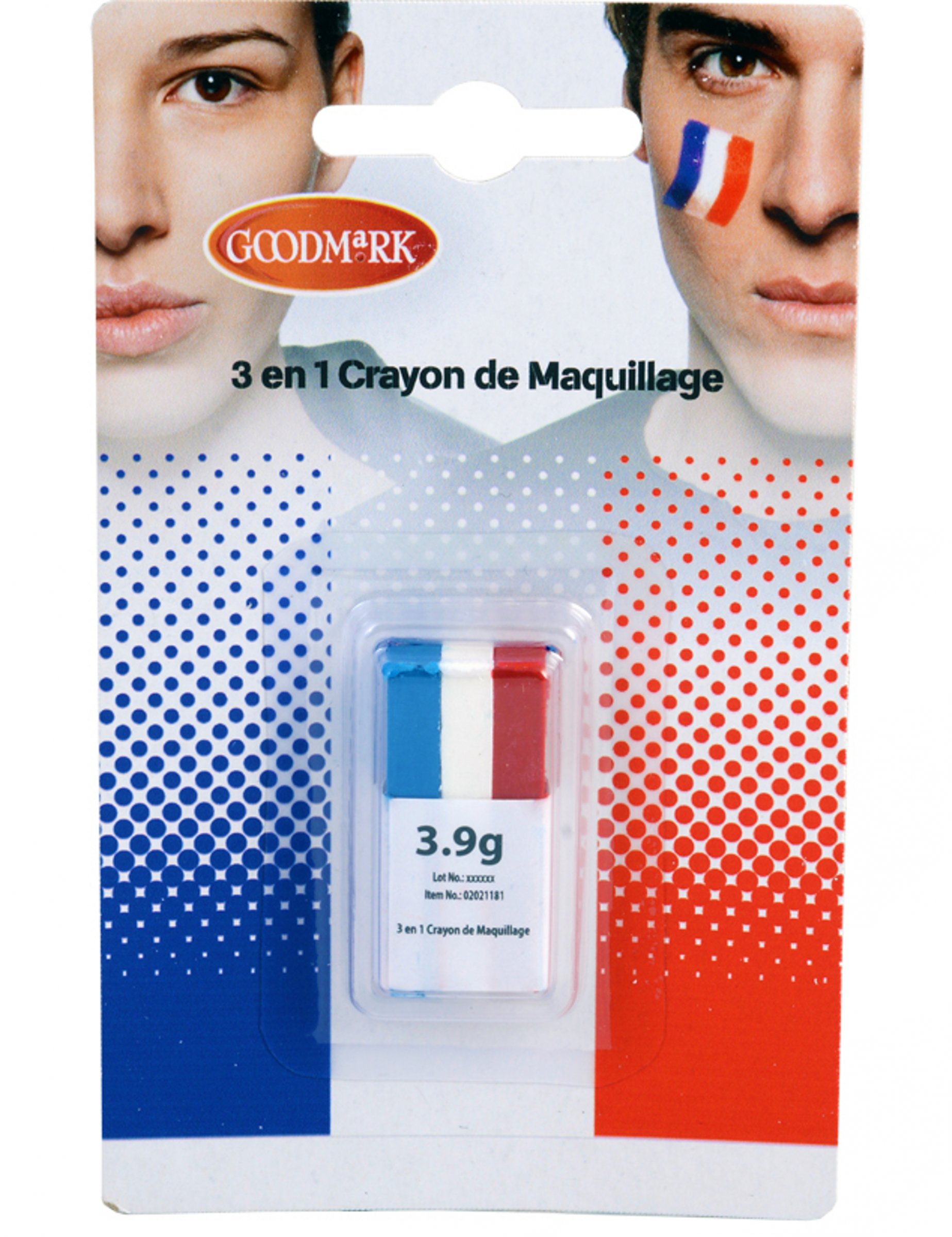 Crayon maquillage 3 en 1 France - Vegaooparty