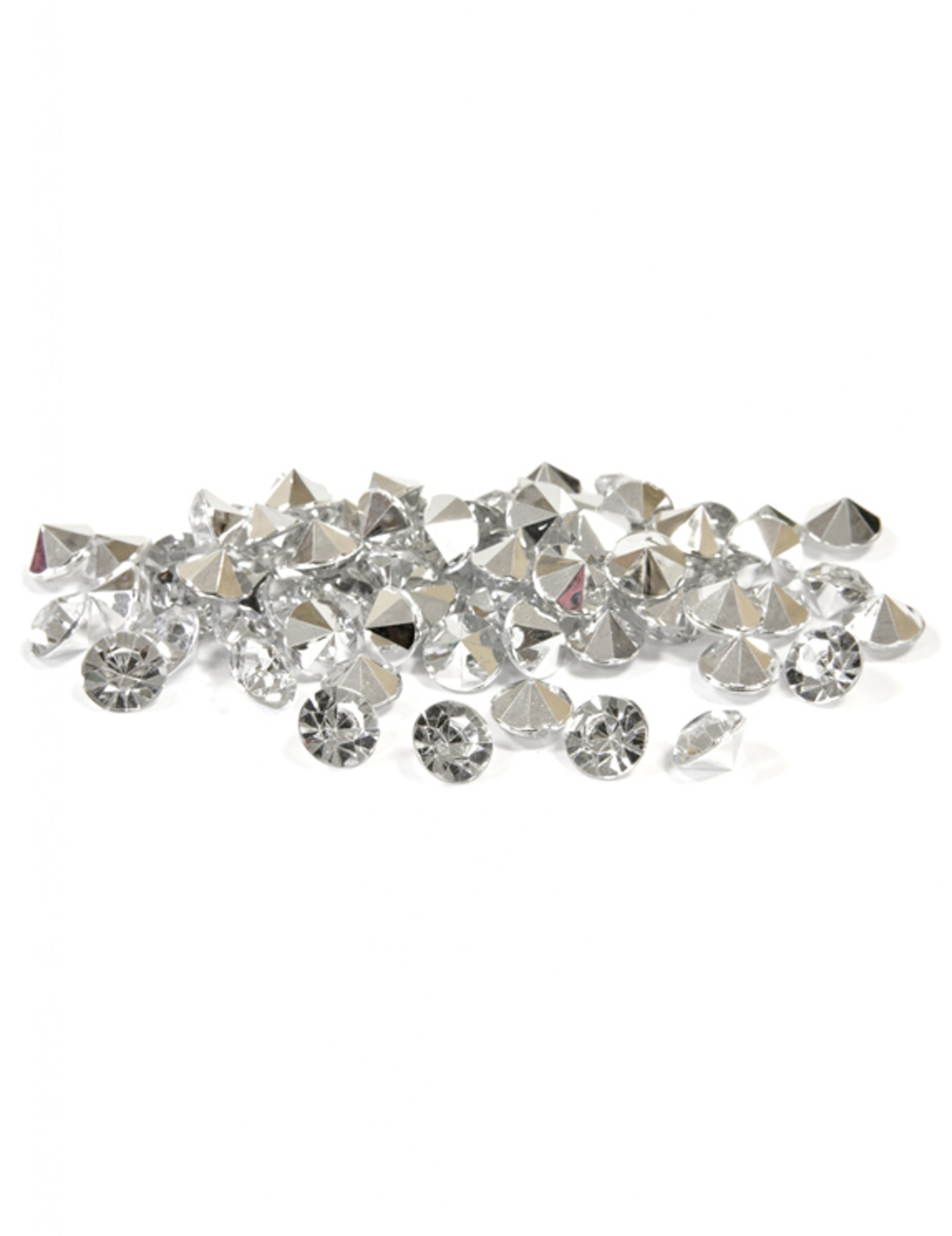 120 Strass décoratifs argenté 2 cm - Vegaooparty