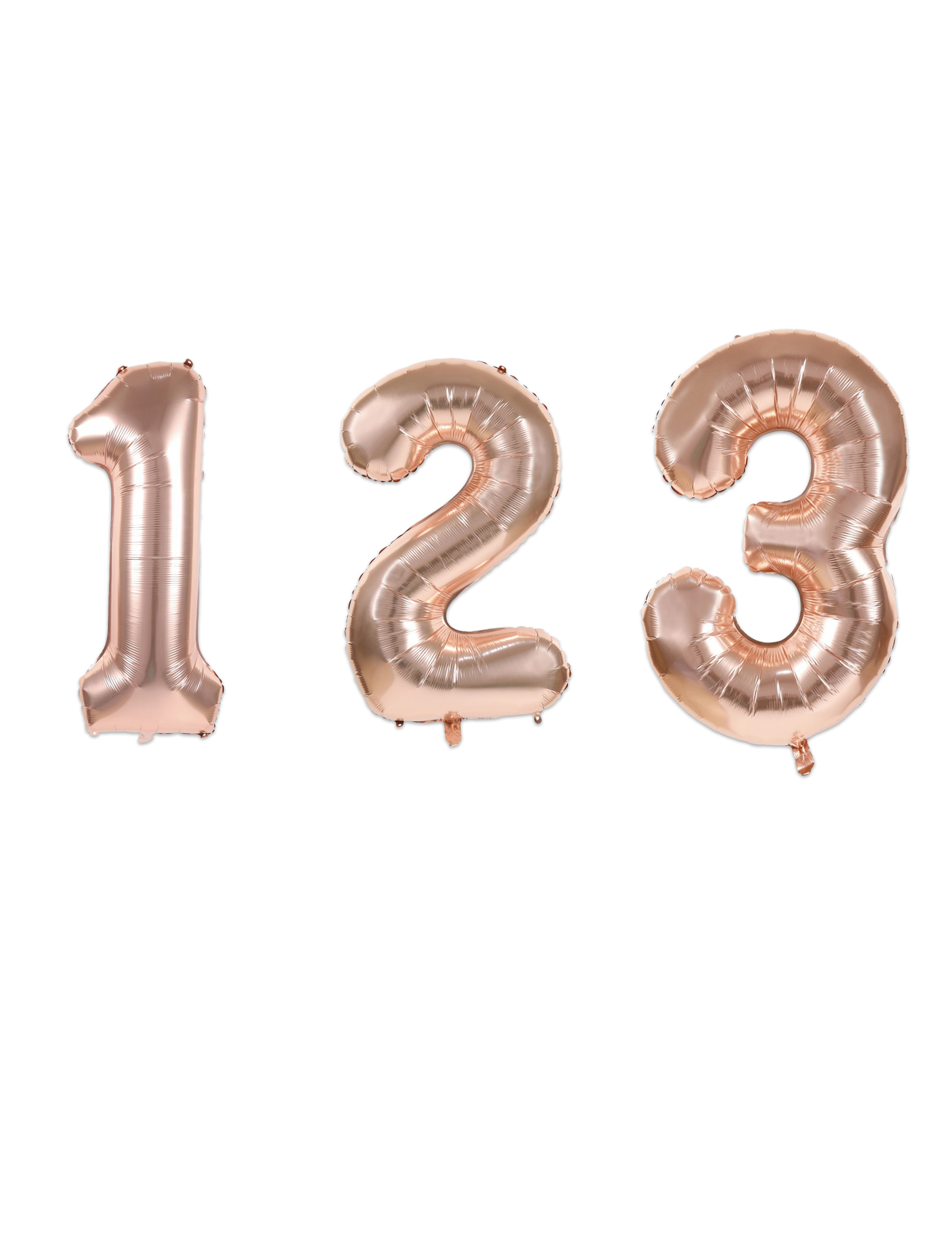 Ballon aluminium chiffre rose gold 36 cm - Vegaooparty