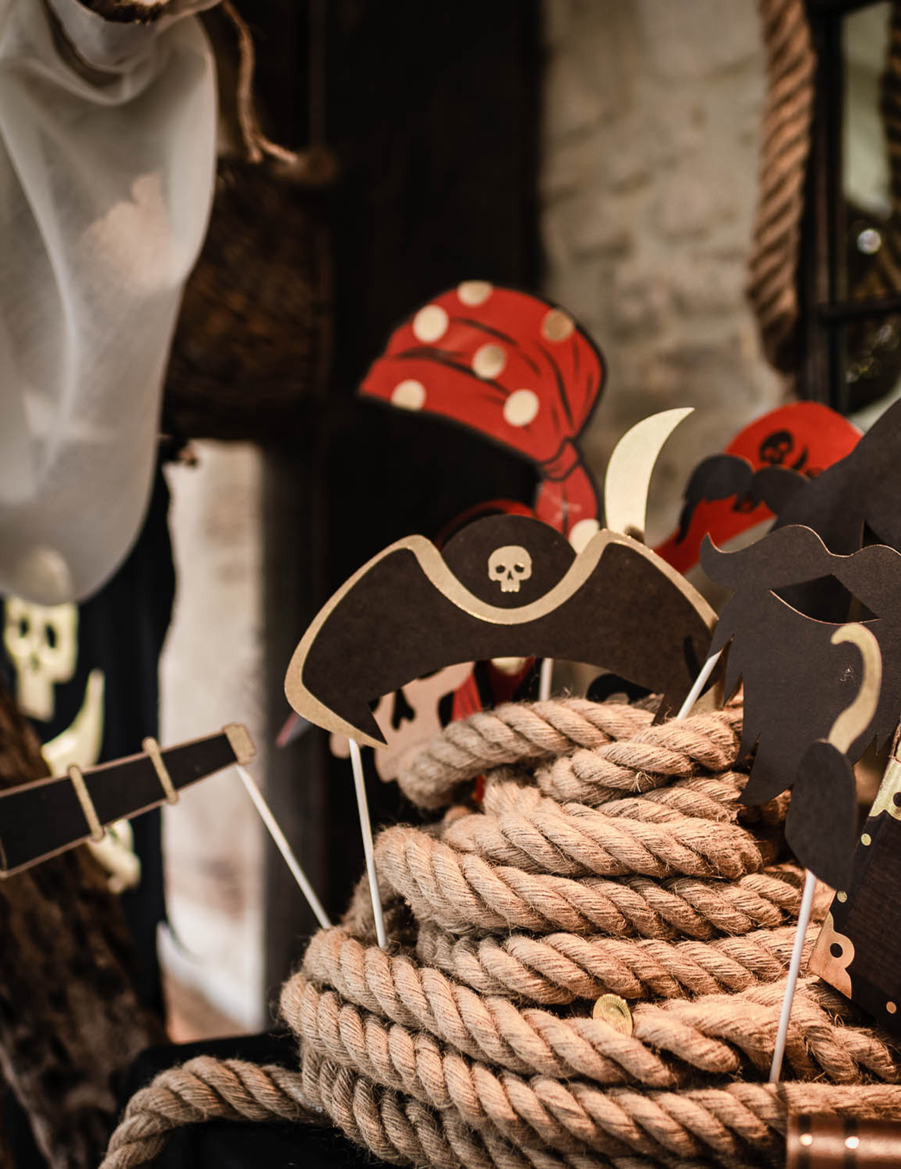 Kit photobooth pirate 10 pièces - Vegaooparty