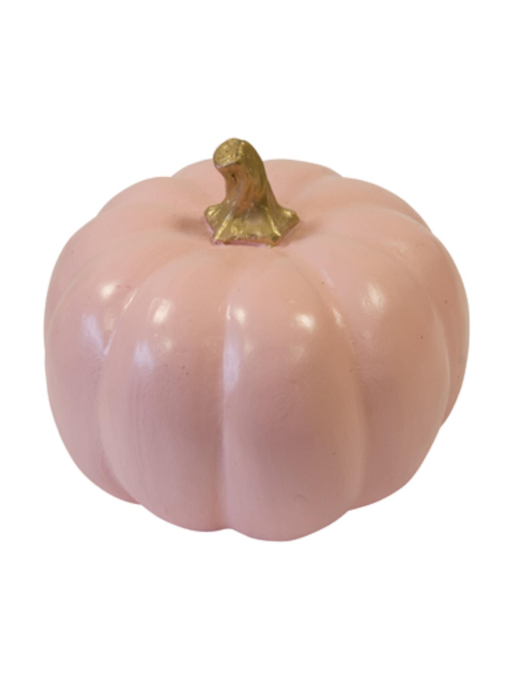 Citrouille en résine rose et or 12,5 cm - Vegaooparty