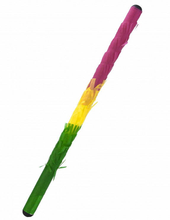Baton piñata multicolore plastique rigide 50 cm - Vegaooparty
