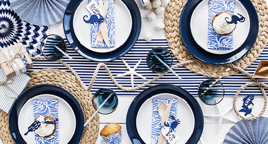 Inspirations pour une déco de table thème mer - Le blog de VegaooParty.com